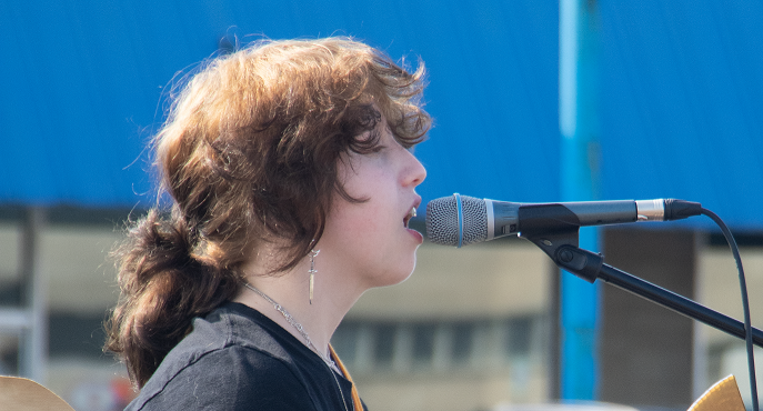 She's in the band: Junior Lila Barnes in role as lead singer for The ...